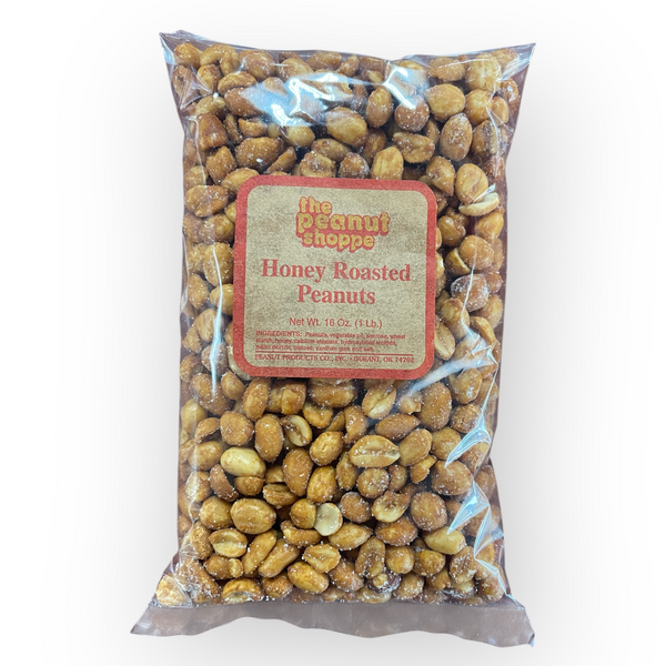 Honey Roasted Spanish Peanuts 1# Bag – The Peanut Shoppe